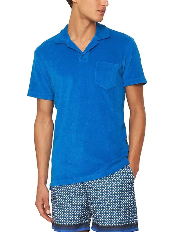 Orlebar Brown Terry Polo Shirt - Nova Blue