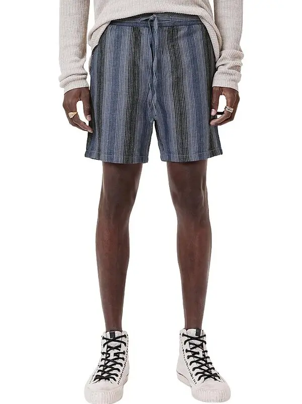 John Varvatos David Drawstring Shorts - Denim Heather