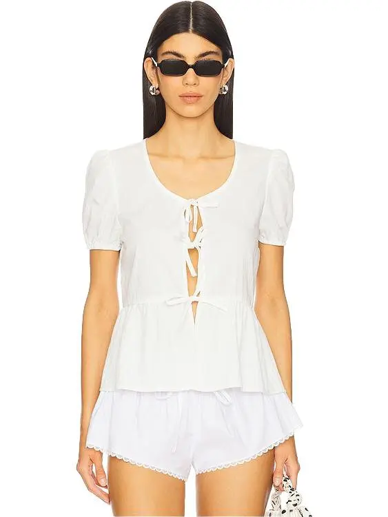 MORE TO COME Alma Top - White