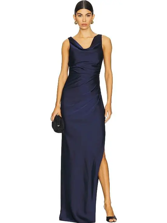 LOVERS AND FRIENDS Effie Gown - Navy Blue
