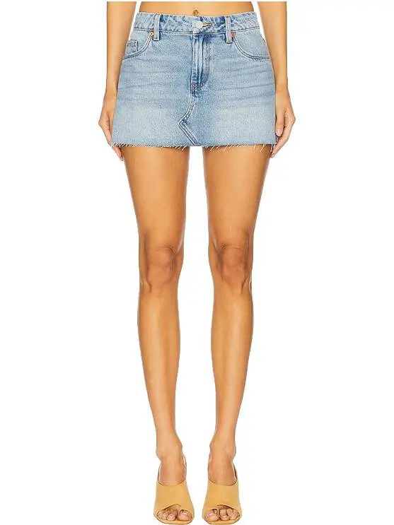 Blanknyc Rose Garden Denim Skirt - Blue