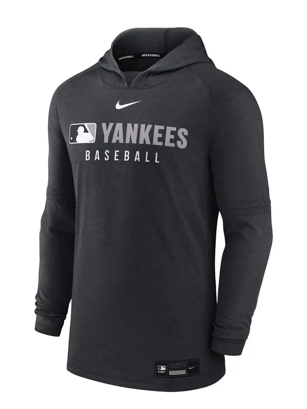 Nike New York Yankees Authentic Collection Dri-fit Mlb Pullover Hoodie - Blue
