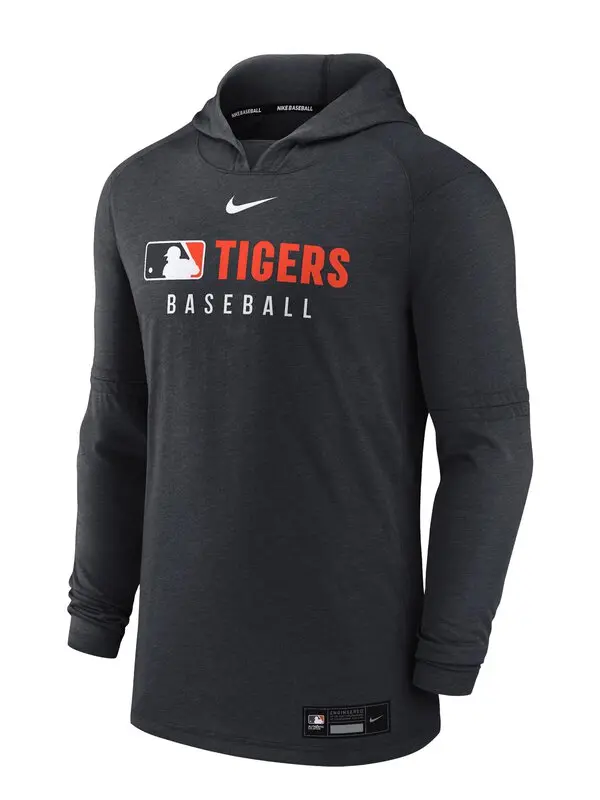 Nike Detroit Tigers Authentic Collection Dri-fit Mlb Pullover Hoodie - Blue