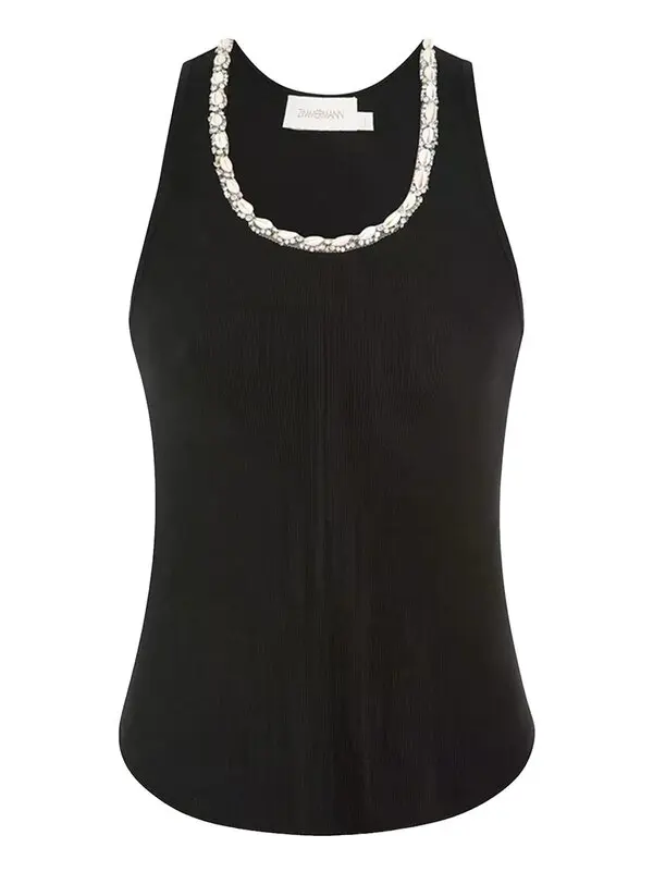Zimmermann Illuminate Tank Top - Black