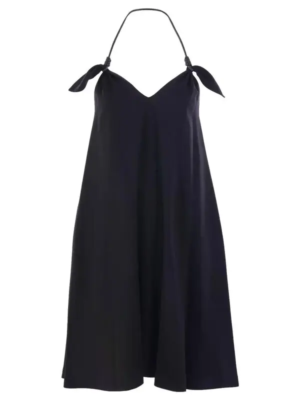 Loewe Knot-detailing Midi Dress - Black