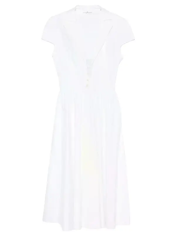 Ermanno Scervino Poplin Midi Shirt Dress - White