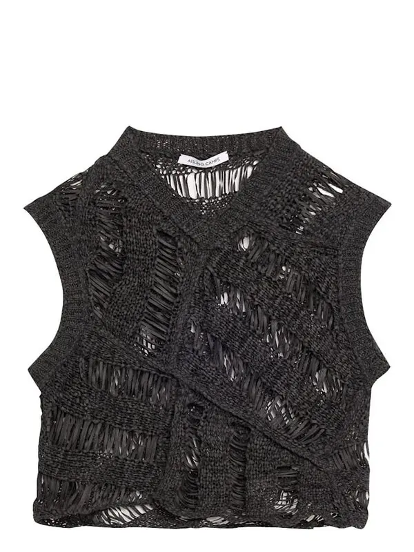 AISLING CAMPS Kapok Knit Vest - Anthracite
