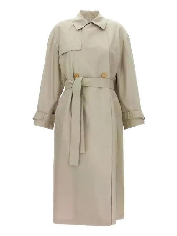Max Mara Stretch Trench Coat - Neutrals