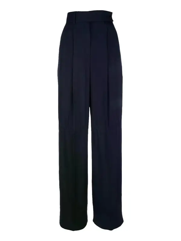 Alberta Ferretti Pleat-detailing Trousers - Blue