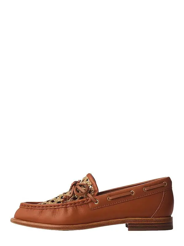 Rag & Bone Carter Boat Shoes - Light Natural Woven