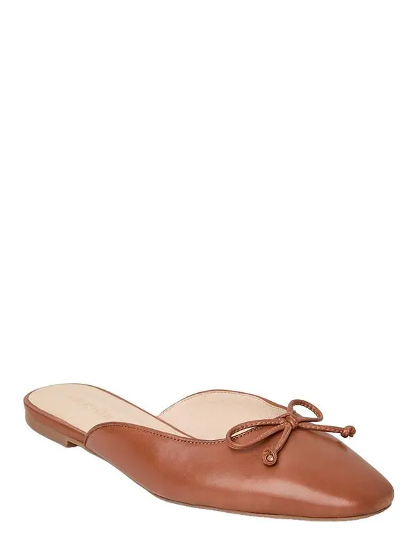 Jack Rogers Ginny Flat Mule Sandals - Cognac
