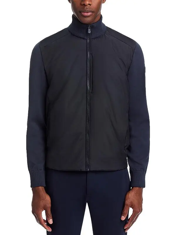 SAVE THE DUCK Regular Fit Color Block Jacket - Blue Black