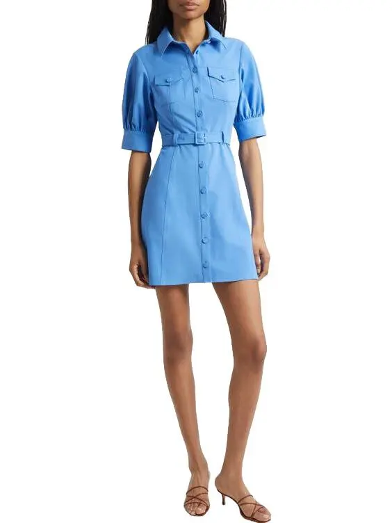 Cinq À Sept Zillah Shirtdress - Cobalt Wave