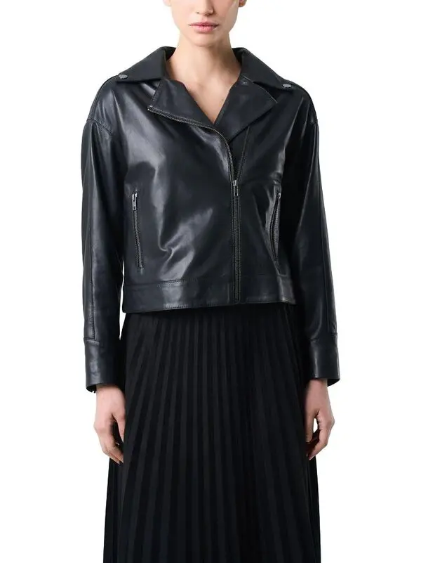 VELEZ Lyra Leather Jacket - Black