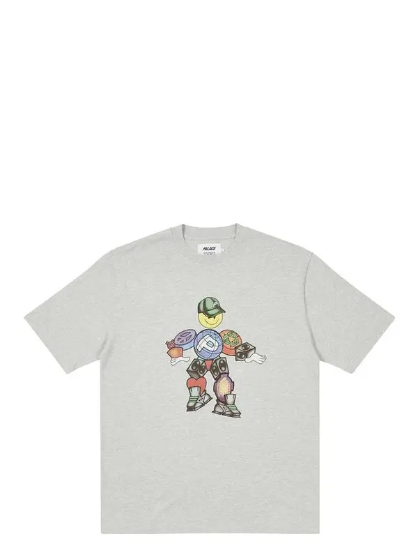 PALACE Pez Pezman T-shirt - Grey Marl