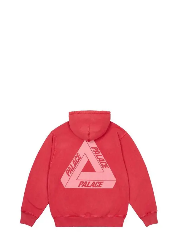 PALACE Pigment Wash Triferg Hood - Red