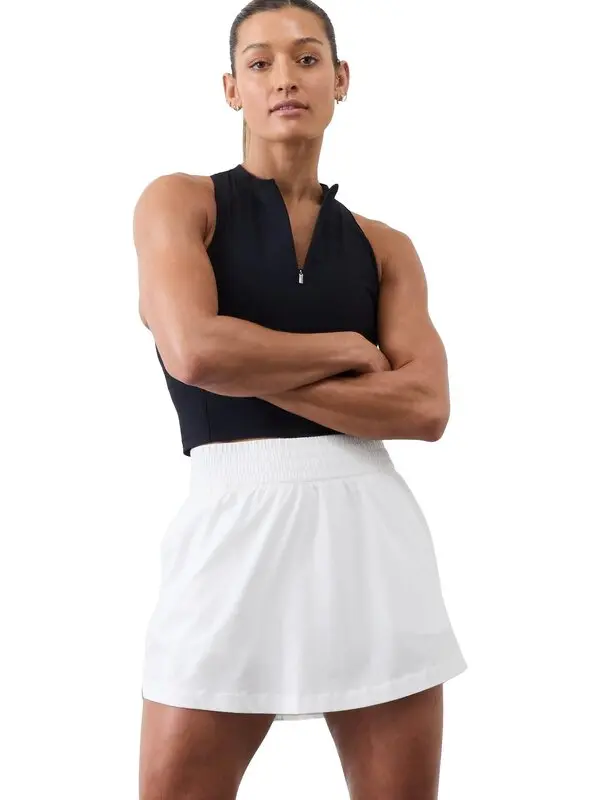 Athleta Weekender High Rise 14" Run Skort - Bright White