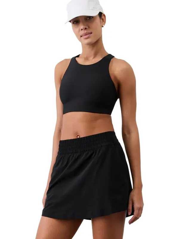 Athleta Weekender High Rise 14" Run Skort - Black