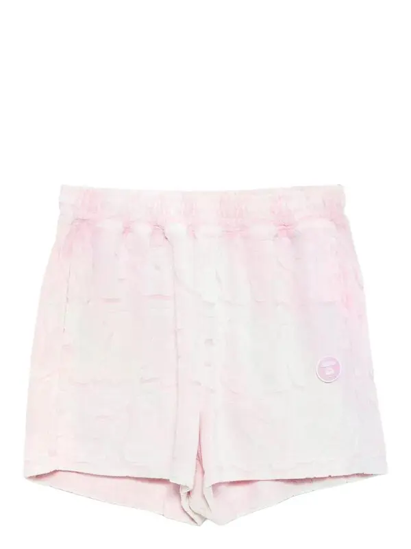 A BATHING APE Aape * Logo Sweat Shorts - Pink