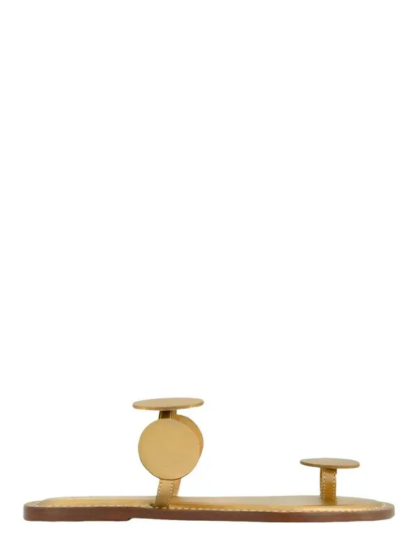 Bernardo New Moon Toe Loop Sandal - Gold