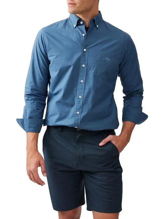 Rodd & Gunn Hendrick Cotton Button-down Shirt - Bluejay