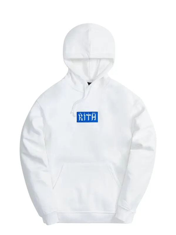 Kith Hebrew Script Hoodie - White