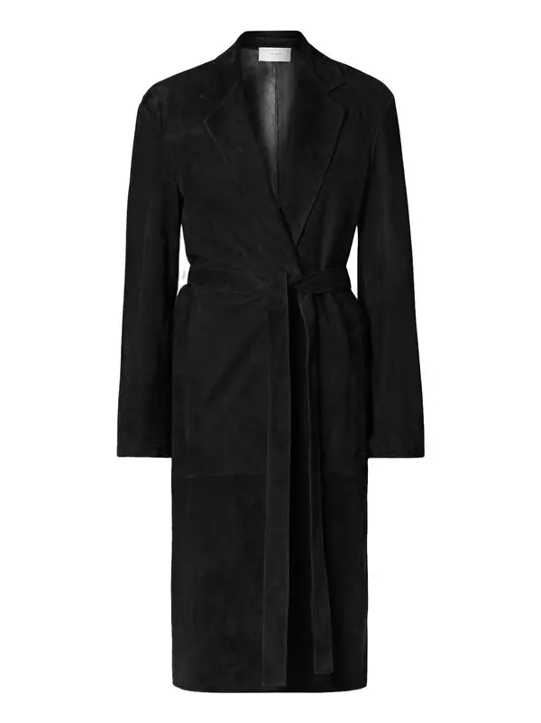 THE ROW Babil Belted Coat - Black