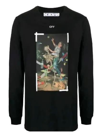 Off-White Pascal Painting Long Sleeve T-shirt - Black