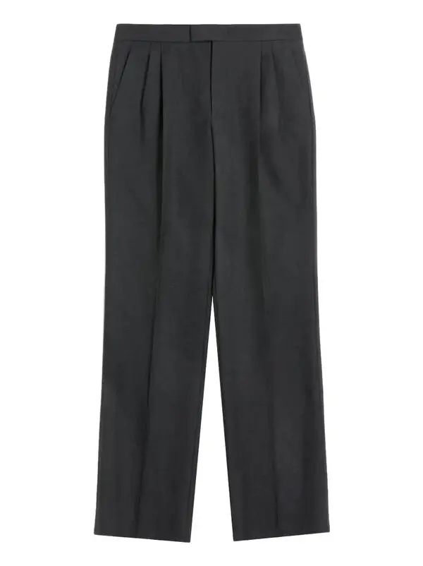 Valentino Garavani Wool Gabardine Trousers - Grey