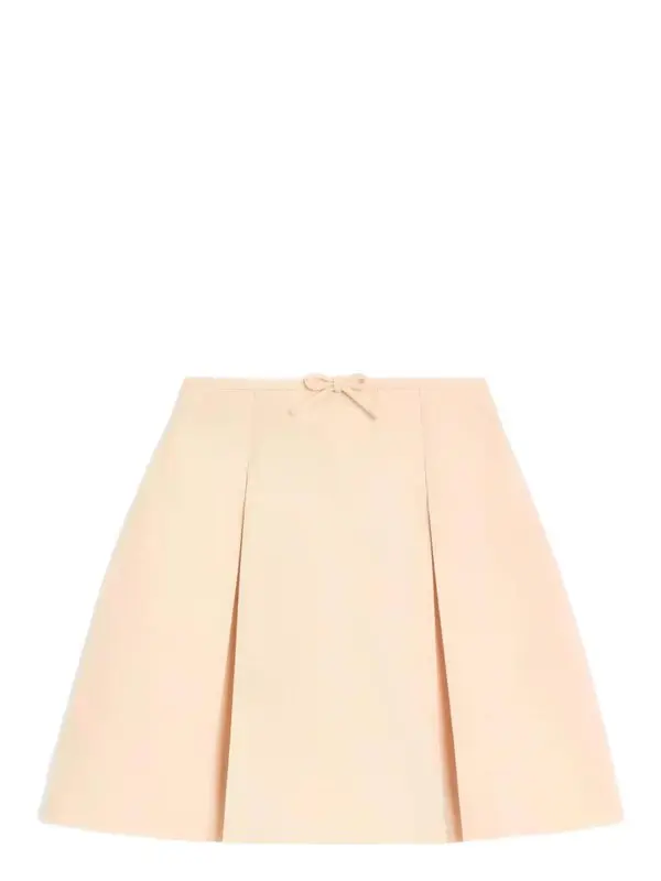 Valentino Garavani Crepe Couture Mini Skirt - Neutrals