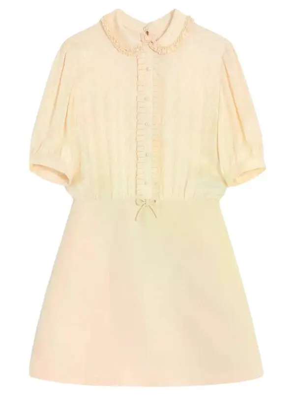Valentino Garavani Short-sleeve Mini Dress - Neutrals