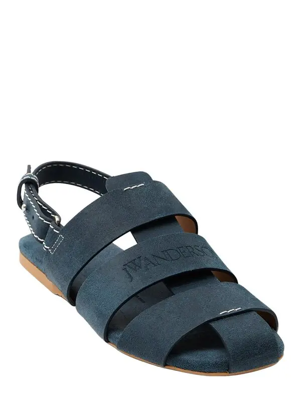JW Anderson Suede Fisherman Sandals - Blue