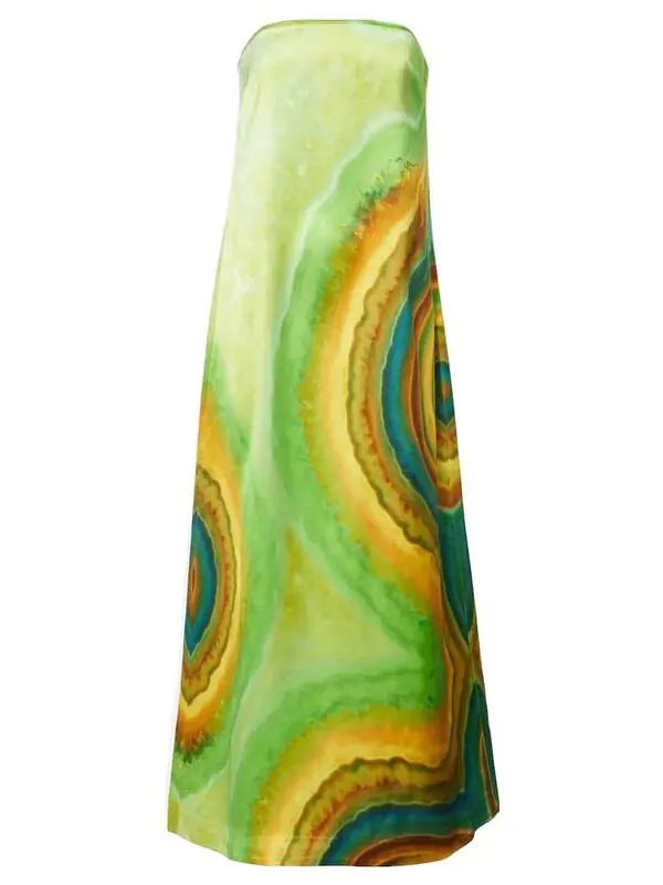 ALEMAIS Alémais Iris Printed Maxi Dress - Green