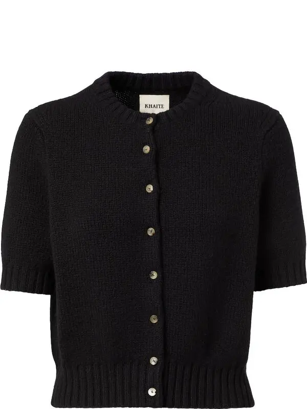 Khaite Nora Cashmere-blend Cardigan - Black