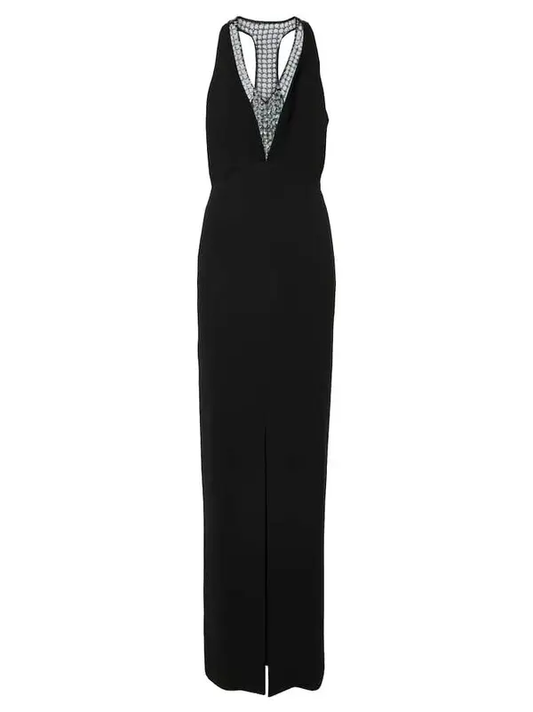 Max Mara Secolo Sequined Gown - Black