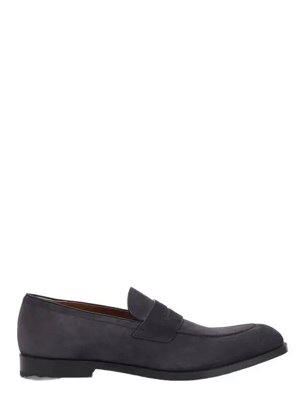 Zegna Classic Leather Penny Loafers - Blue