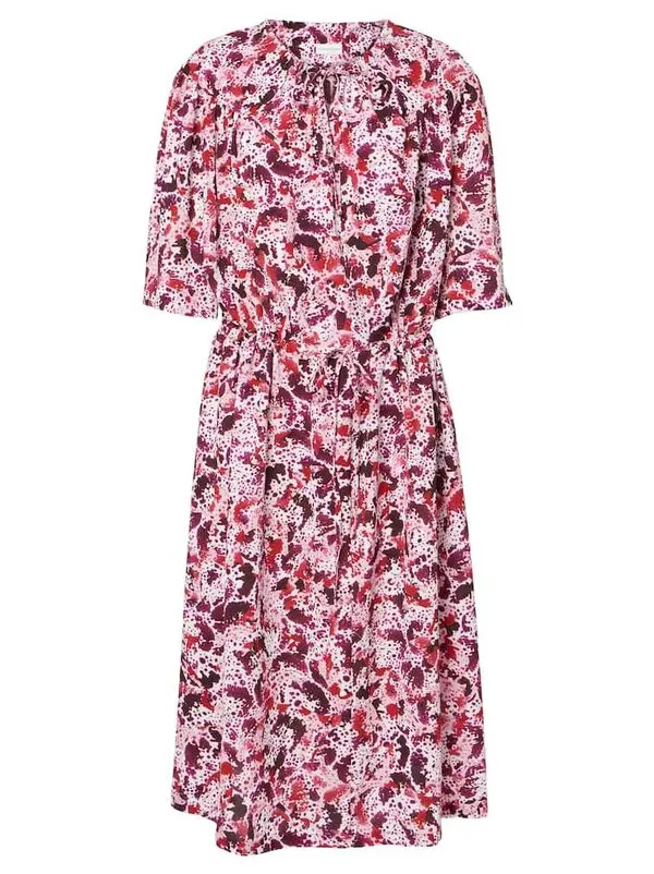 Dries Van Noten Printed Midi Dress - Pink