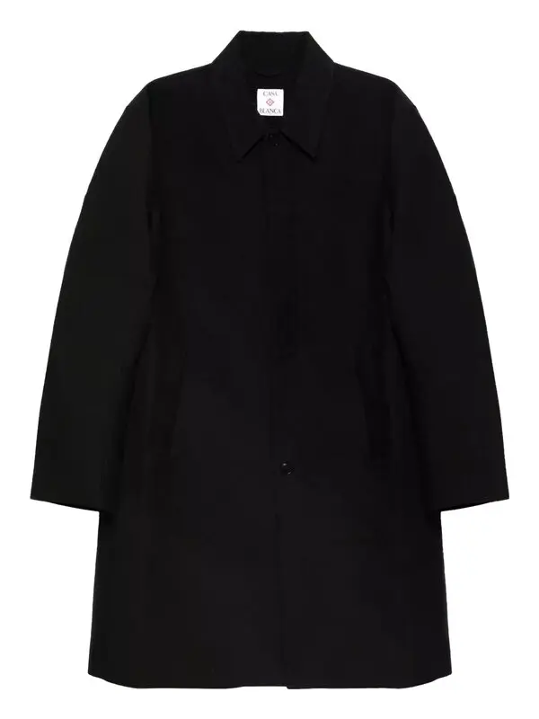 Casablanca Jacquard Coat - Black