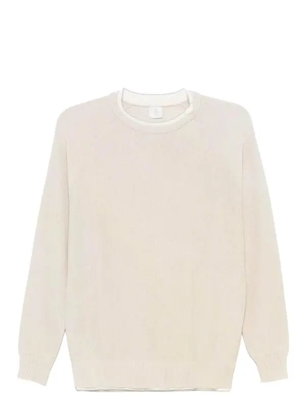 Eleventy Crew Neck Jumper - Neutrals