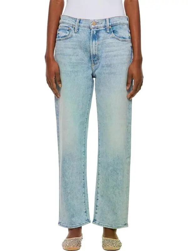 MOTHER The Ditcher Zip Ankle Jeans - Blue
