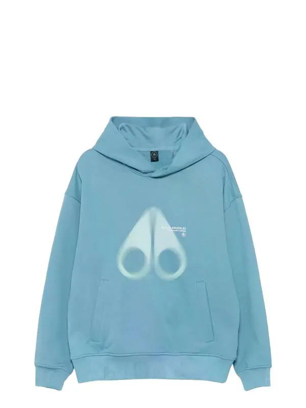 Moose Knuckles Logo-print Hoodie - Blue