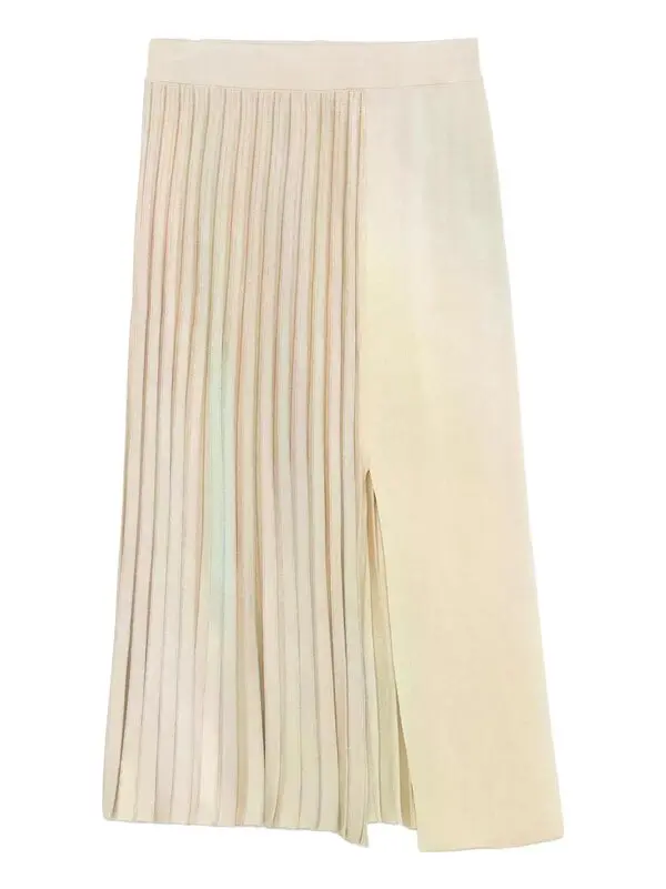 MRZ Plissé Midi Skirt - Neutrals