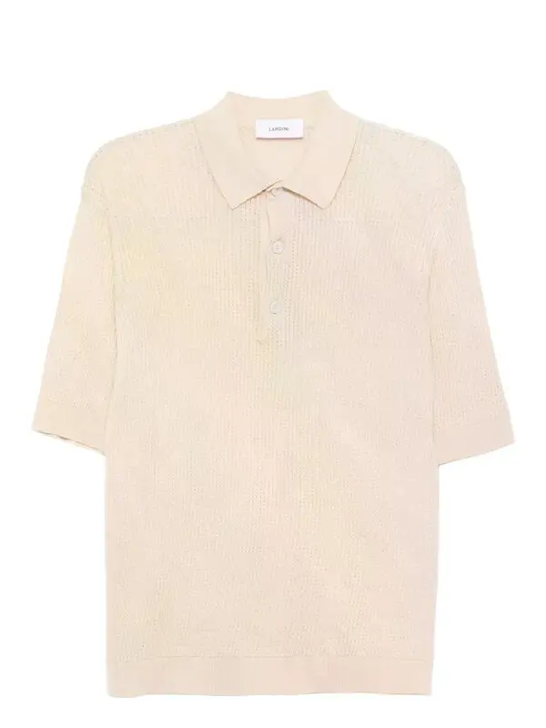 LARDINI Cotton Polo Shirt - Neutrals