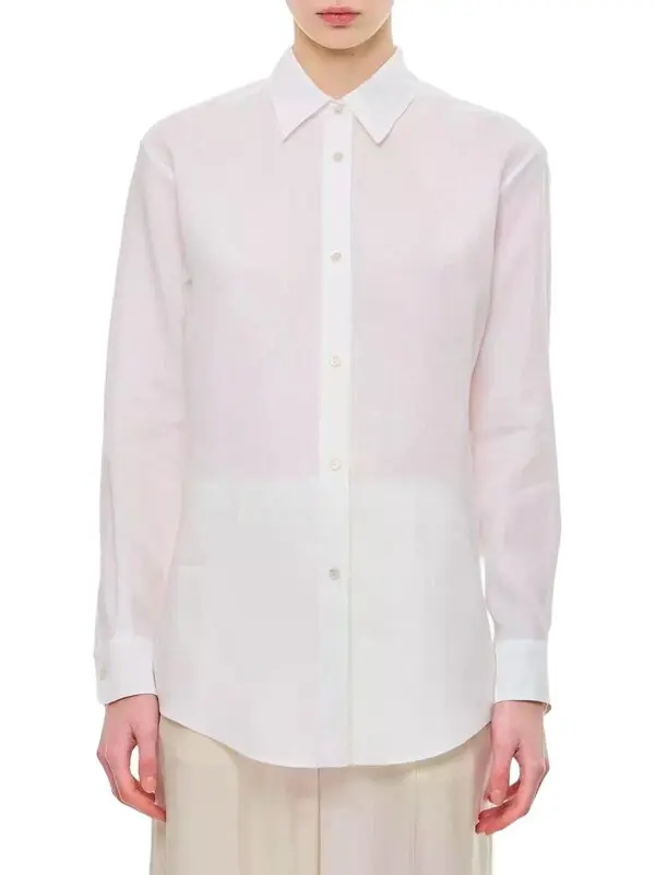 Gabriela Hearst Linen Button-down Shirt - White