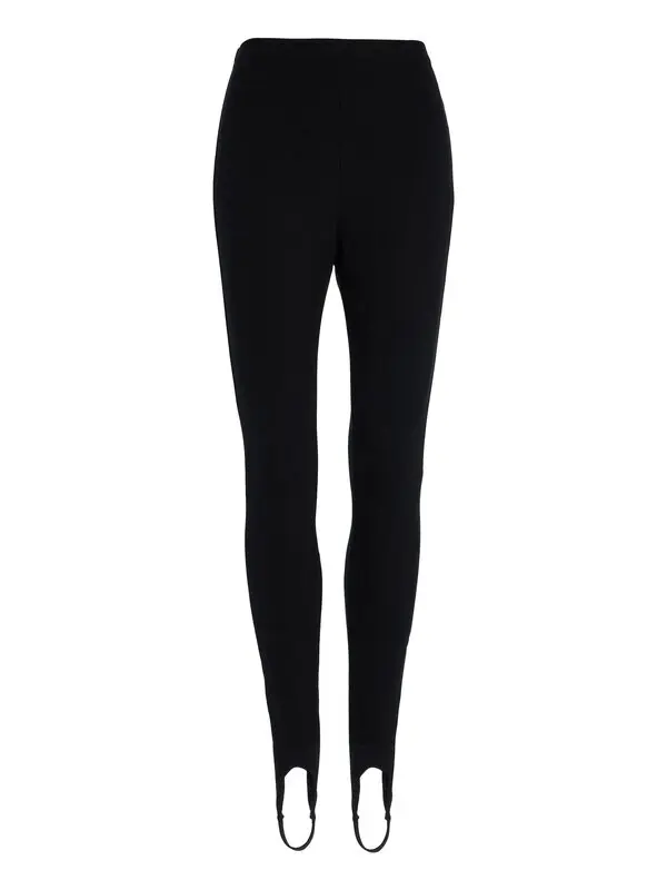 LESET Rio Jersey Stirrup Pants - Black
