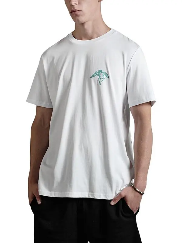 OVERNIGHT ANGELS CREW Originals Color Pop Cherub Tee - Off White