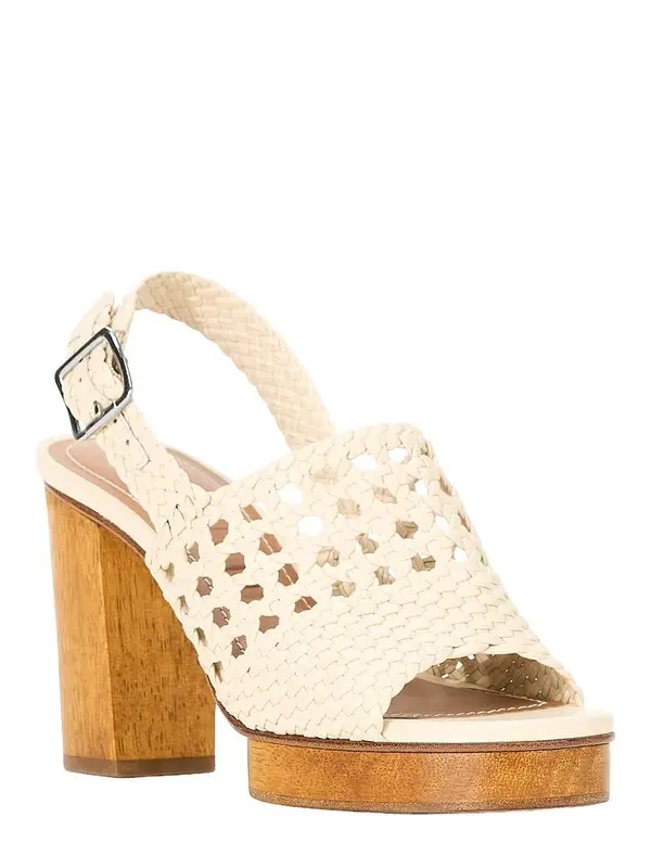 Staud Martina Platform Sandals - Cream