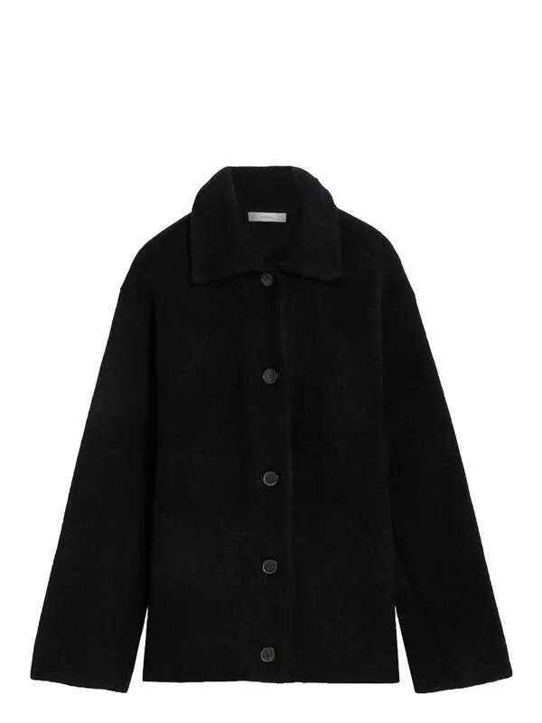 Vince Brushed Knitted Cardigan - Black