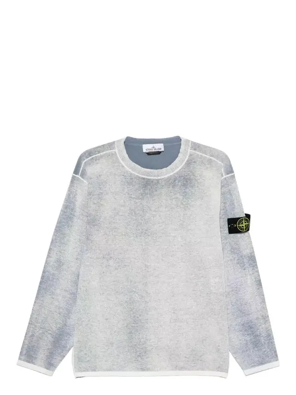Stone Island Mélange-effect Sweater - Blue