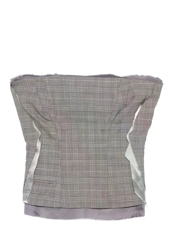 Ottolinger Plaid-check Corset - Grey